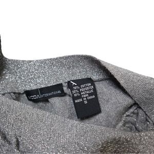 Moda International | Dresses | Moda International Silver Glitter Plunge ...